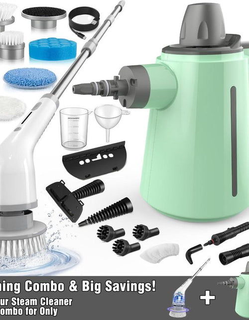 Pressurized Handheld Steam Cleaner & Rechargeable Spin Scrubber ...